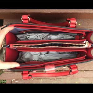 Isabelle | Bags | Red Satchel Hand Bag Adjustable Shoulder Bag | Poshmark